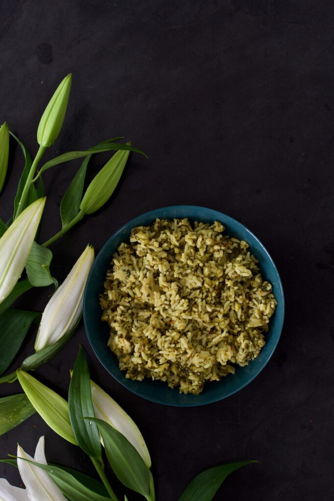 Recipe: A Story From The School Lunchbox – Spinach Rice - Indulge at ...
